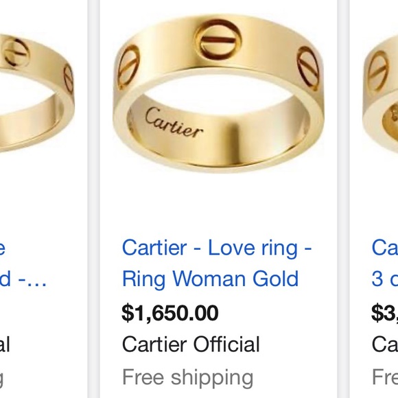 Cartier | Jewelry | Authentic Cartier Love Ring | Poshmark
